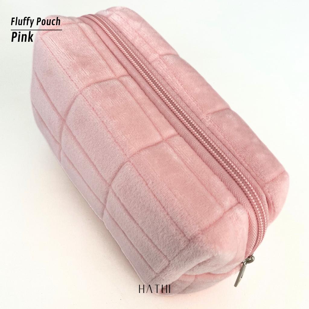Jual Fluffy Pouch // Pouch Serbaguna // Makeup Pouch // Tempat Pensil Aesthetic // Pouch Korea ...