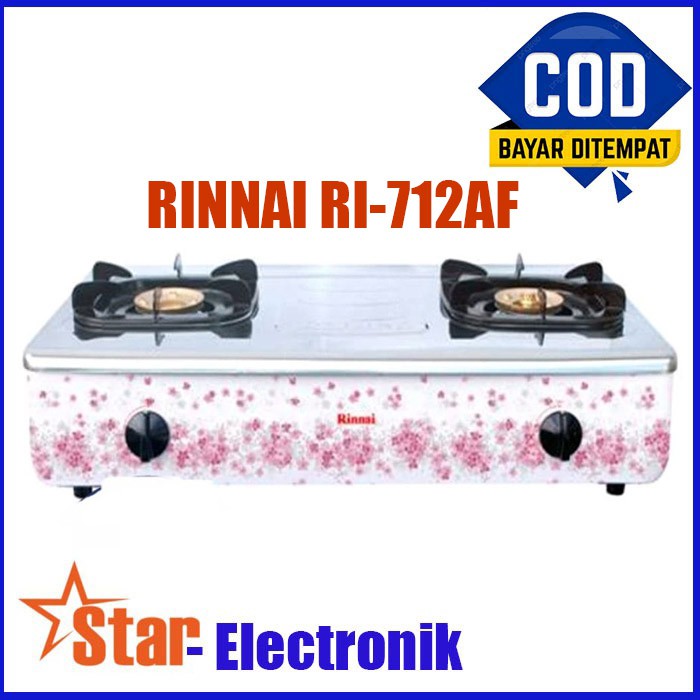 Jual RINNAI RI-712AF Kompor Gas 2 Tungku Jumbo Stenlies Steel - Motif ...