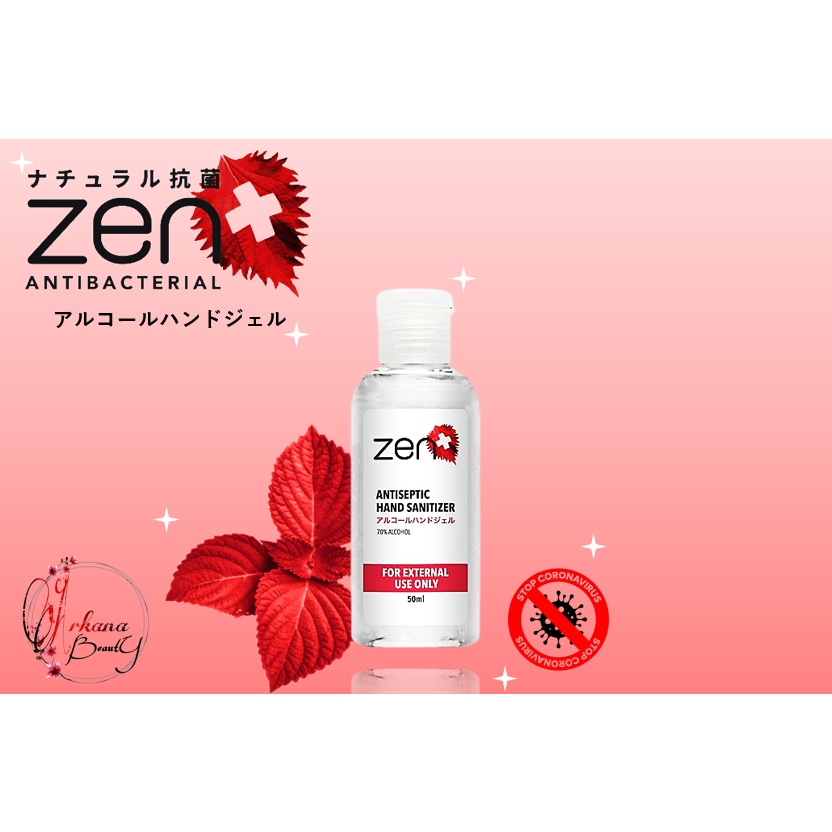 Jual ZEN Antiseptic Hand Sanitizer Gel 50 ML / zen hand sanitizer ...