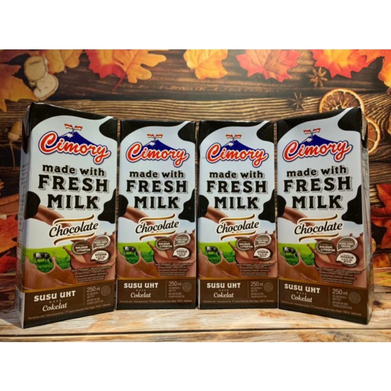 Jual CIMORY SUSU UHT FRESH MILK 250 ML rasa CHOCOLATE | Shopee Indonesia
