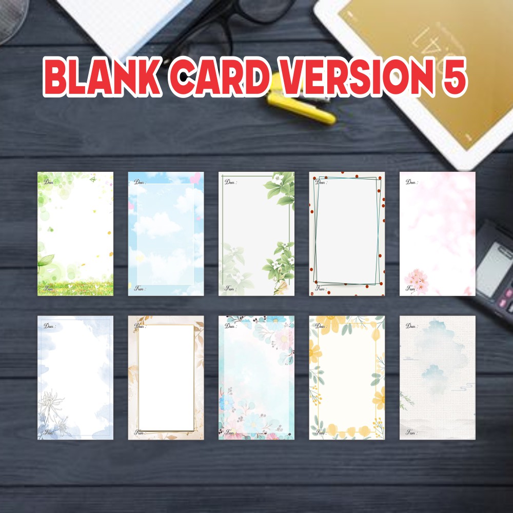 Jual BLANK CARD V5 ( MIN ORDER 1 DESAIN 10 PCS ) | Shopee Indonesia