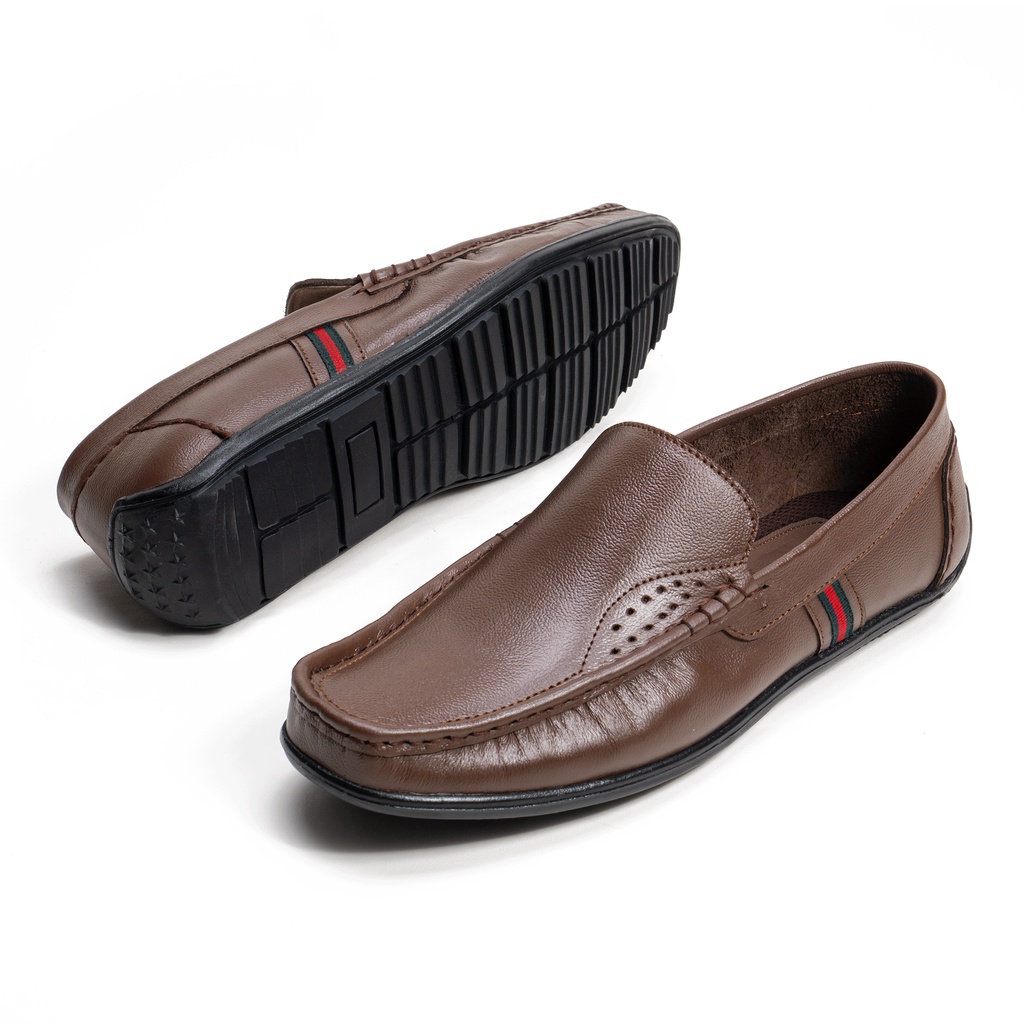Jual Sepatu Pria Slip On Model Loafers Kulot Sapi Asli Semi Formal B ...