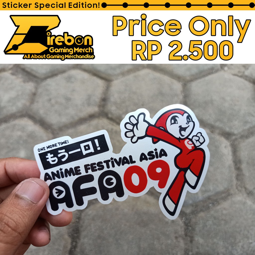 Jual Sticker Stiker Anime Festival Asia Afa09 One More Time | Shopee ...