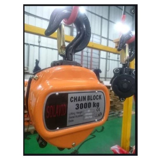 Jual Chain Block 3T x 3M / Chain Hoist 3T x 3M / Katrol 3T x 3M, SOLA ...