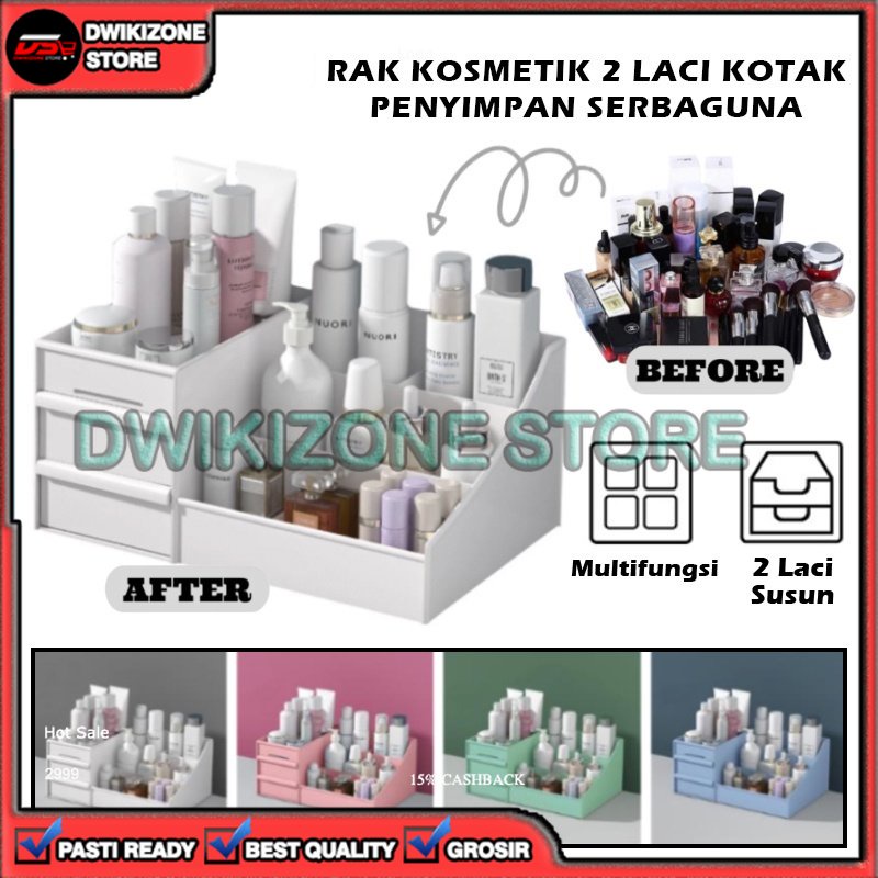 Jual [DZS] RAK KOSMETIK LACI BESAR DRAWER KOTAK PENYIMPANAN MAKE UP ...