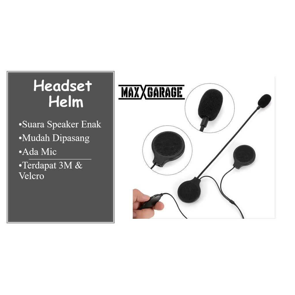 Jual headset helm, earphone helm | Shopee Indonesia