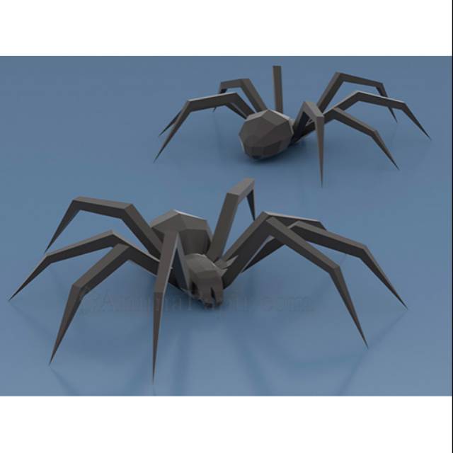 Jual Low Poly Big Spider Black Papercraft | Shopee Indonesia