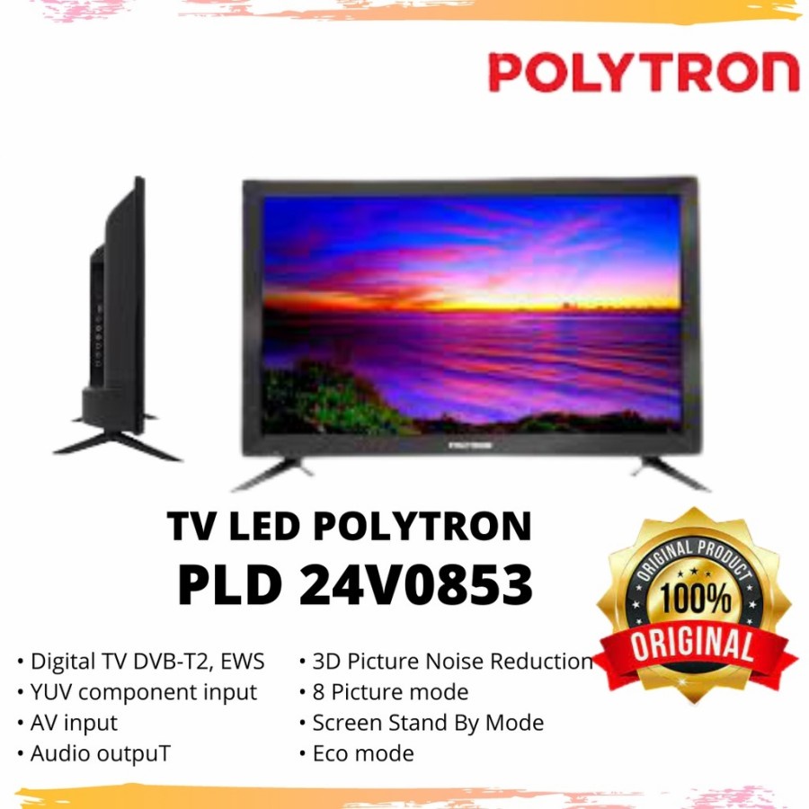 Jual Polytron LED TV Digital 24″ – PLD 24V0853 Garansi Resmi 5 Tahun | Shopee Indonesia