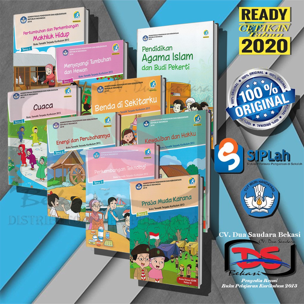 Jual Buku Siswa Kelas 3 SD Tematik Terpadu Kurikulum 2013 Revisi 2018 | Shopee Indonesia