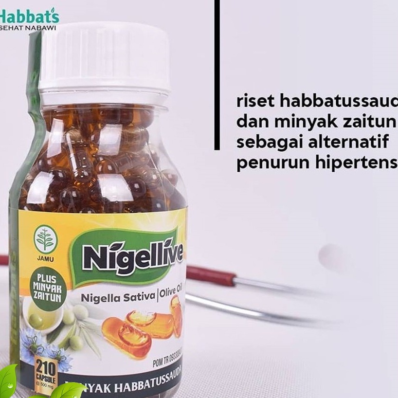 Jual Habbat Nigellive Habbasyi oil plus Zaitun isi 200 kapsul | Minyak ...