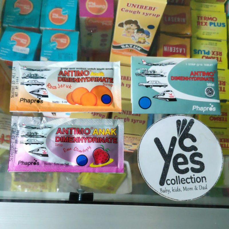 Jual Antimo 1 Strip 10 Tablet Anak 5ml Sirup Rasa Jeruk Strawberry 2 ...