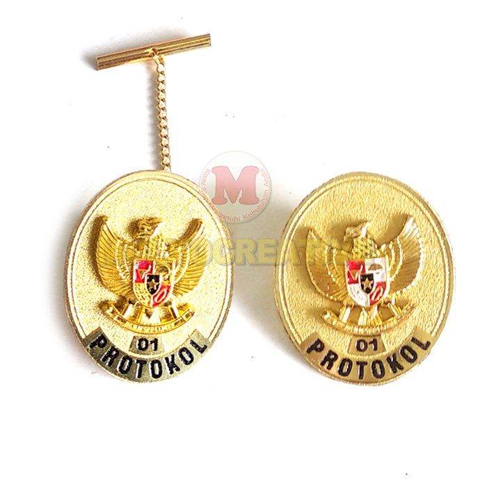 Jual Pin Bros Logo Protokol 01 Garuda Oval dan Rantai | Shopee Indonesia