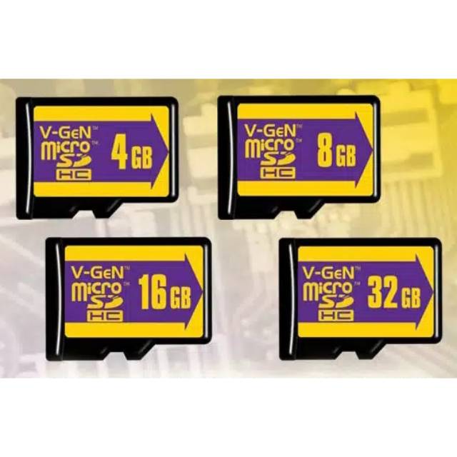 Jual Micro SD V-GeN Memory Card 4gb 8gb 16gb 32gb Class 6 Vgen Original ...