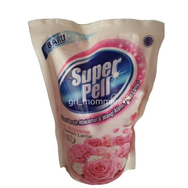 Jual Pembersih lantai / obat pel Super Pell love blossom 770 ml ...