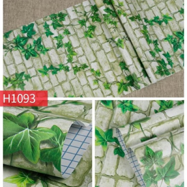 Jual Sticker dinding motif tembok lumut daun | Shopee Indonesia