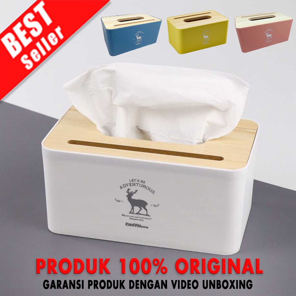 Jual Kotak Tempat Tisu Box Tissue Kayu Estetik Dengan Holder Tempat ...