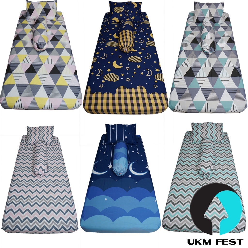 Jual Sprei Resleting Urung Kasur Busa & Springbed Bahan Katun Premium ...