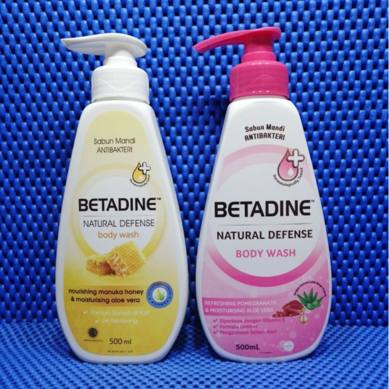 Jual betadine botol pump 500ml natural defense honey dan aloe vera ...