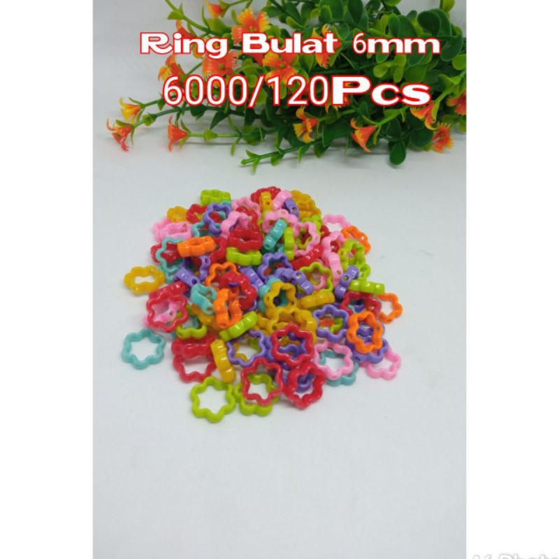 Jual New Ring Doff Bulat/Ring plastik/Ring pandora plastik 8mm | Shopee ...