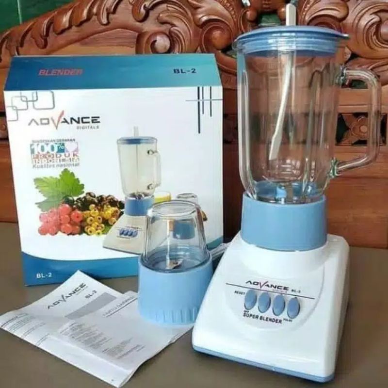 Jual BLENDER KACA ADVANCE 2 IN 1 FOODGRADE SERBAGUNA KAPASITAS 1.5 ...
