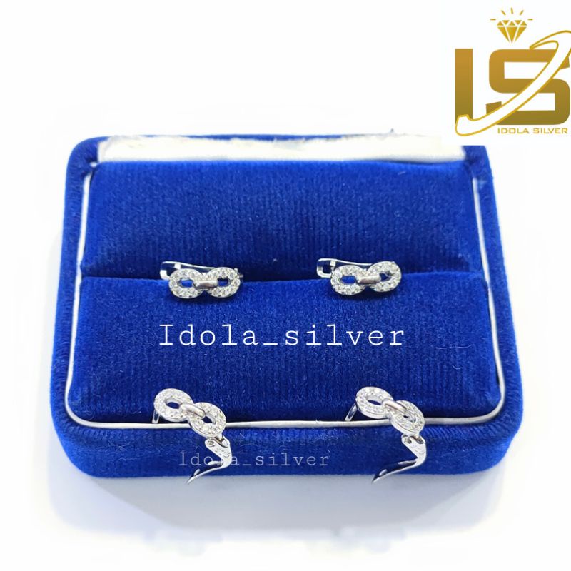 Jual Anting Perak Asli Wanita Silver 925 Lapis Emas Putih Asli - Anting ...