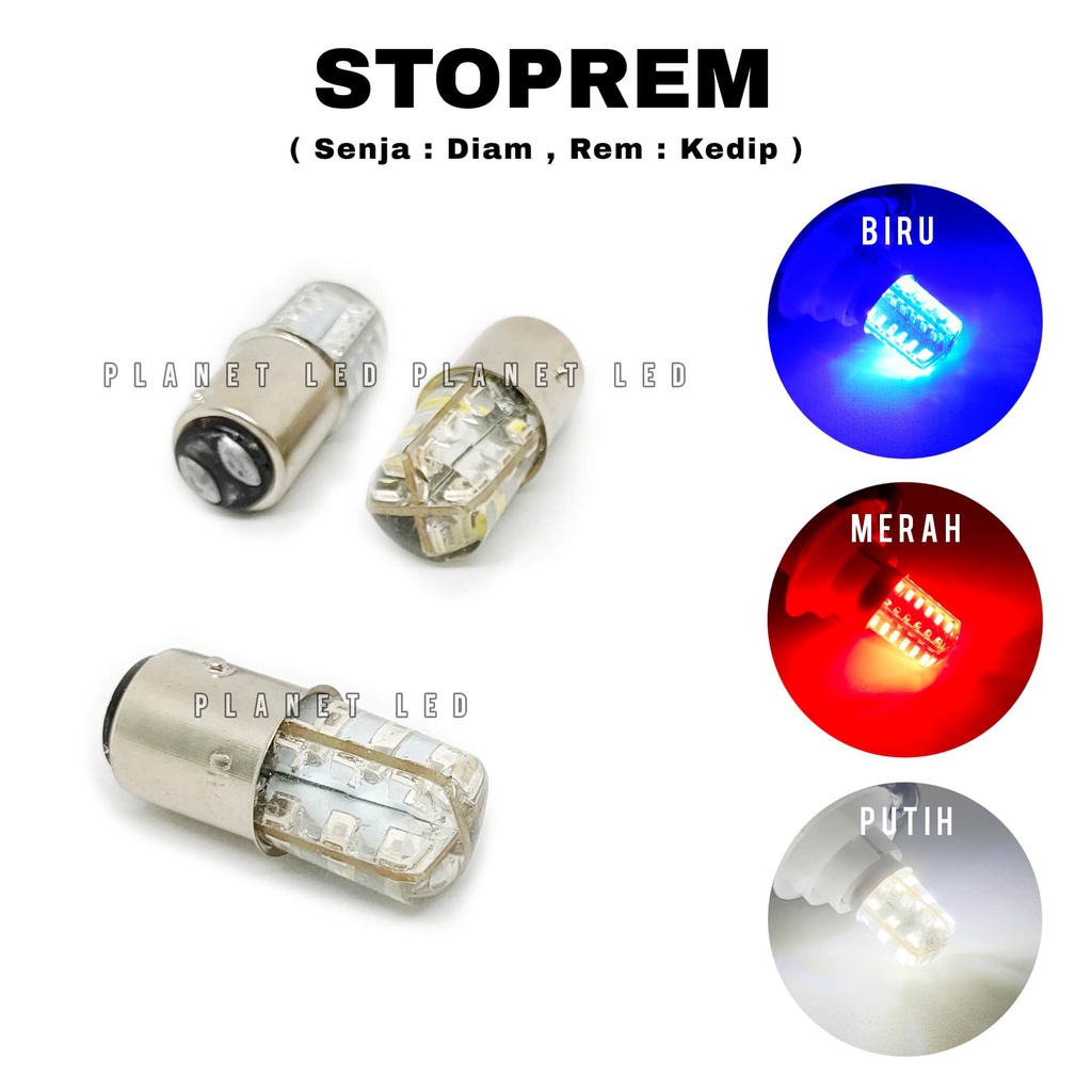 Jual Lampu LED Stoprem 2 Mode Diam+Kedip - Stop Lamp Kaki 2 Senja dan ...