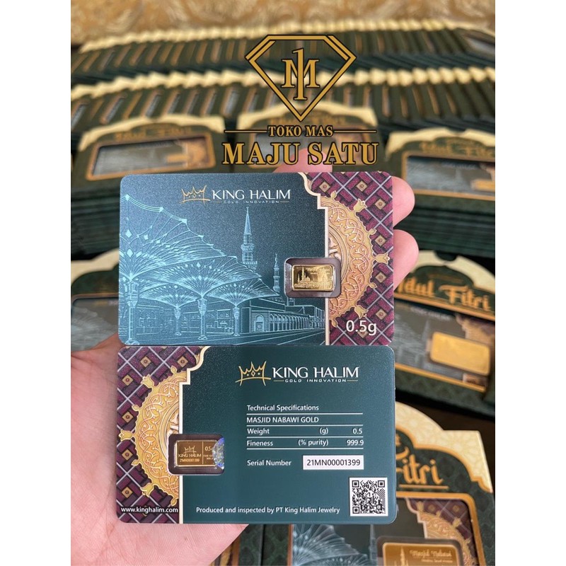 Jual LOGAM MULIA EMAS KING HALIM 0.5GR - MASJID NABAWI | Shopee Indonesia