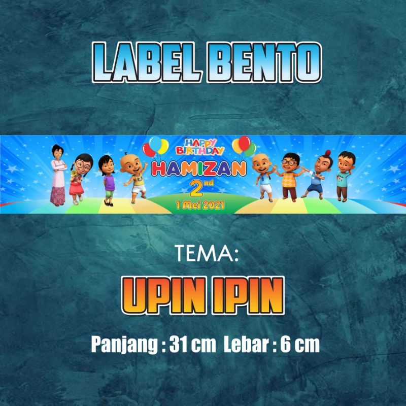 Jual Label Nasi Box Kotak Makan Paperbelt Bento Ultah Ulang Tahun Anak ...