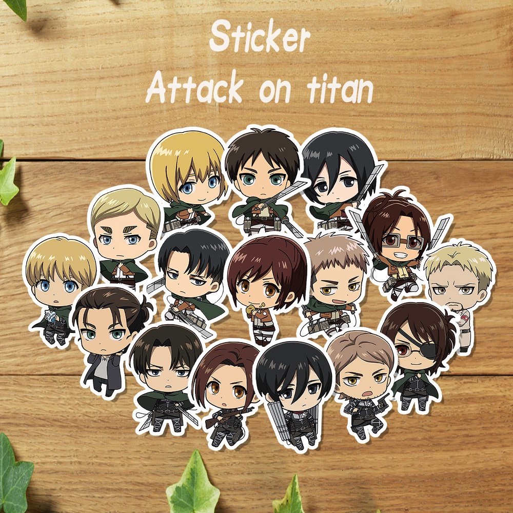 Jual Sticker Anime Attack on Titan / Stiker Pack Shingeki no Kyojin ...