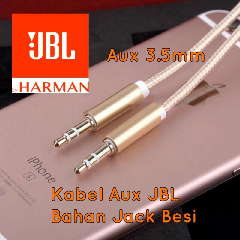 Jual Kabel Aux Besi JBL 1-1 AU-002 Audio Jack 3.5mm Aux Cable | Shopee ...