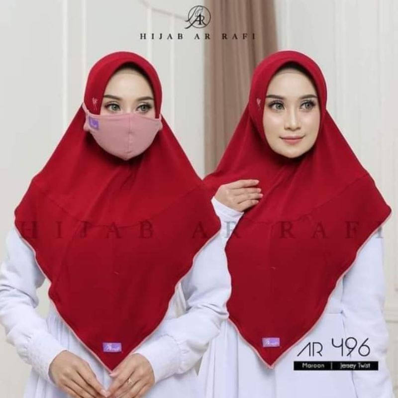 Jual Jilbab hijab kerudung bergo instan terbaru 2021 Arrafi Ar 496 ...