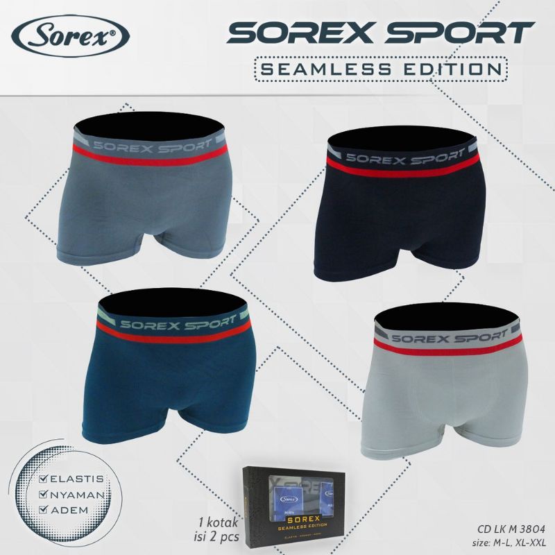 Jual PROMO BOXER SOREX SPORT BOXER Seamless Edition Men BOXER SOREX ...