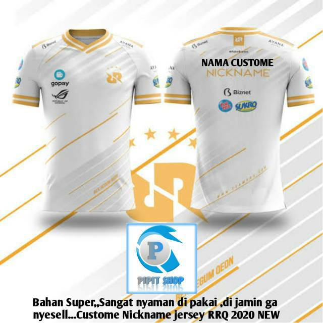 Jual JERSEY RRQ Custome NickName New Full Printing | Shopee Indonesia