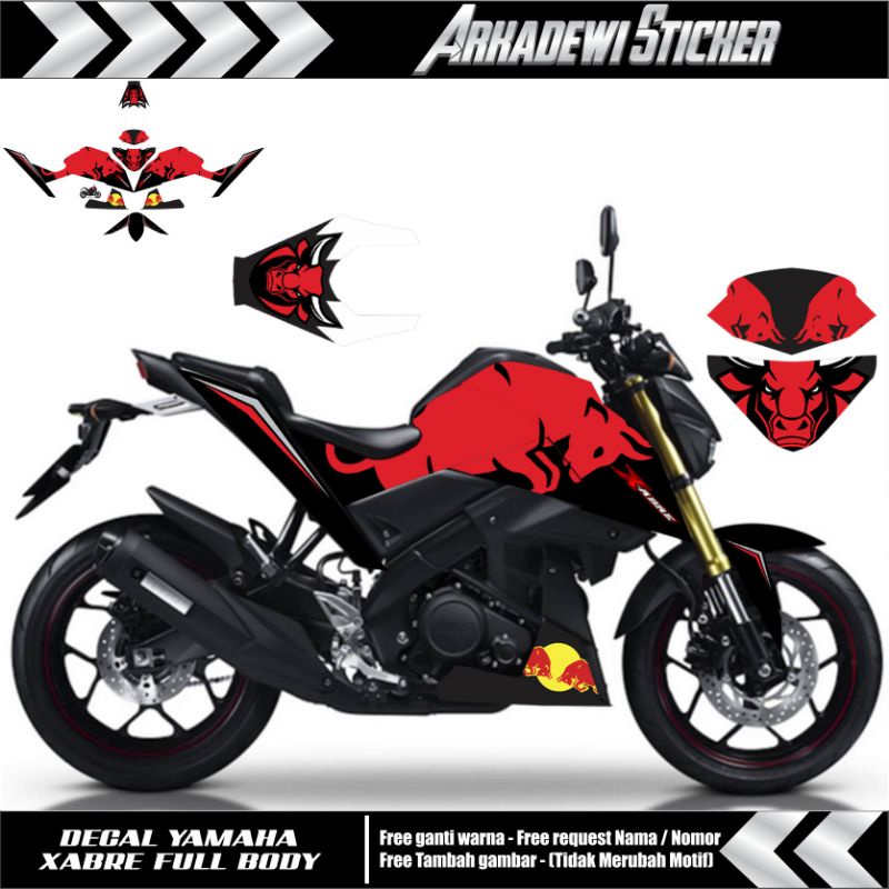 Jual STIKER DECAL YAMAHA XABRE 150CC FULL BODY RED BULL | Shopee Indonesia