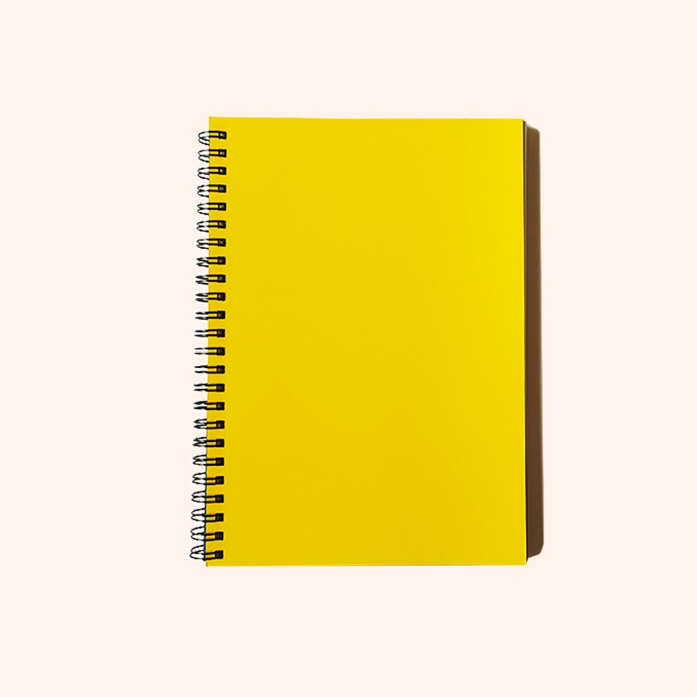 Jual Notebook Yellow / Kuning Edition Lined Grid Dot Ukuran A5 Ring ...