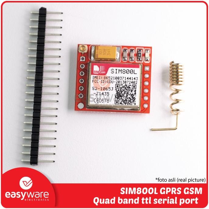 Jual SIM800L SIM800 GPRS GSM MINI BREAKOUT MODULE easywa53 | Shopee Indonesia