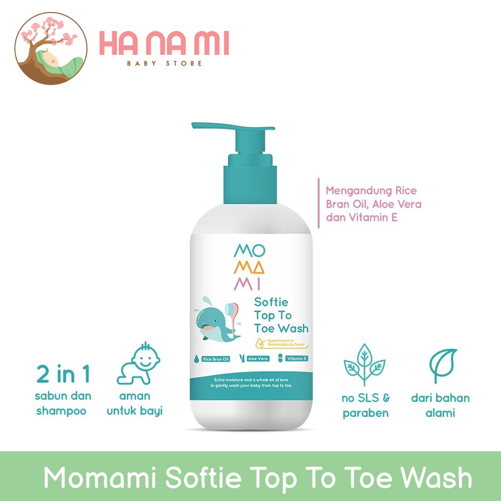 Jual Momami Softie Top to Toe Wash 235ml | Shopee Indonesia