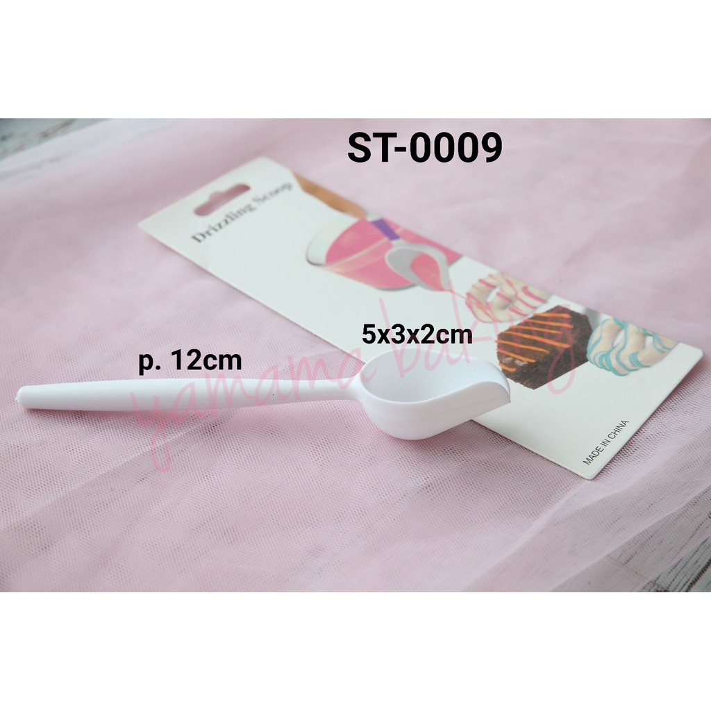 Jual ST-0009 Sendok sirup saos coklat cake kue donut ujung lancip ...