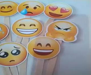 Jual Materi Ajar Sosial Emosional Emoticon Stick Smile Icon | Shopee ...