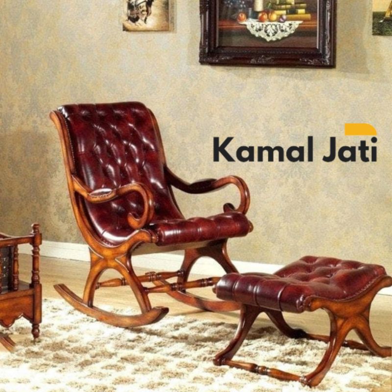 Jual kursi goyang kayu jati solid, kursi goyang jati sofa (kursi malas ...