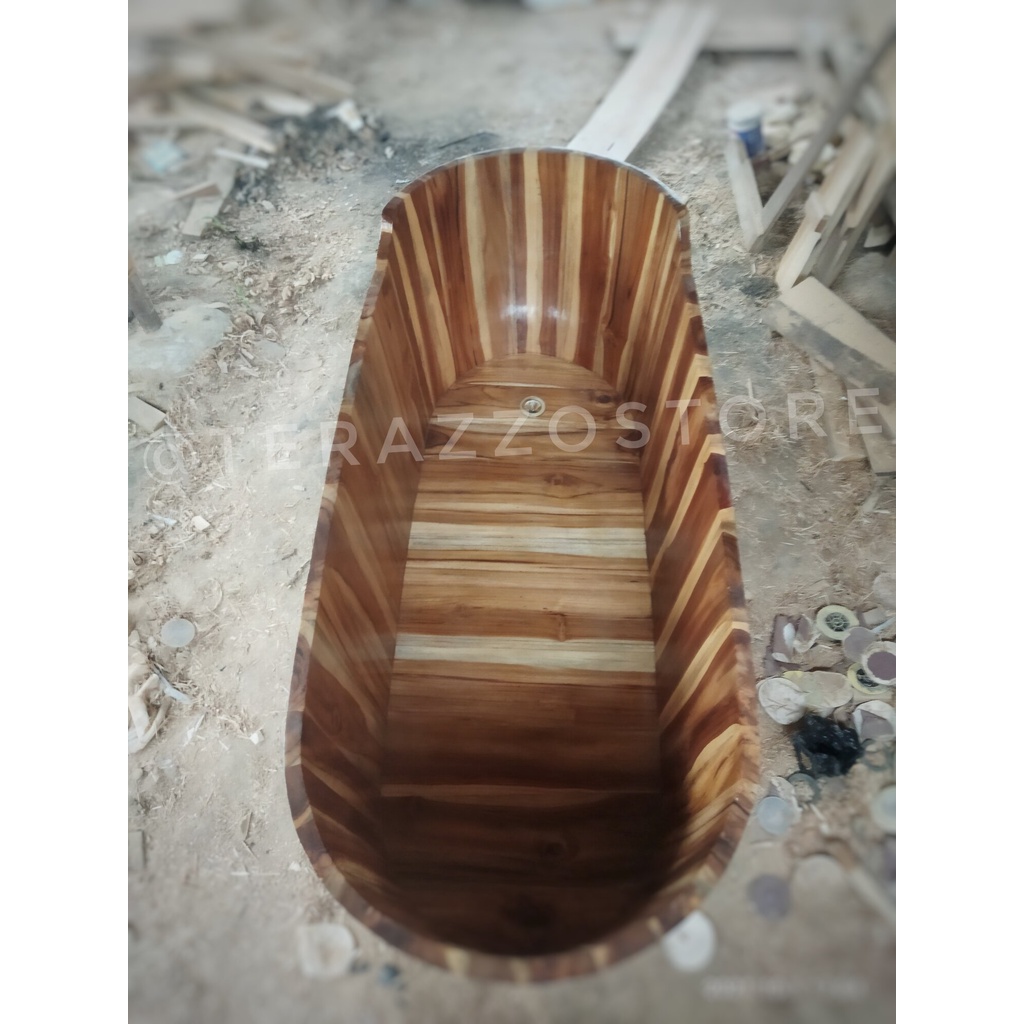 Jual Bathtub Kayu Jati Handmade Costum | Shopee Indonesia