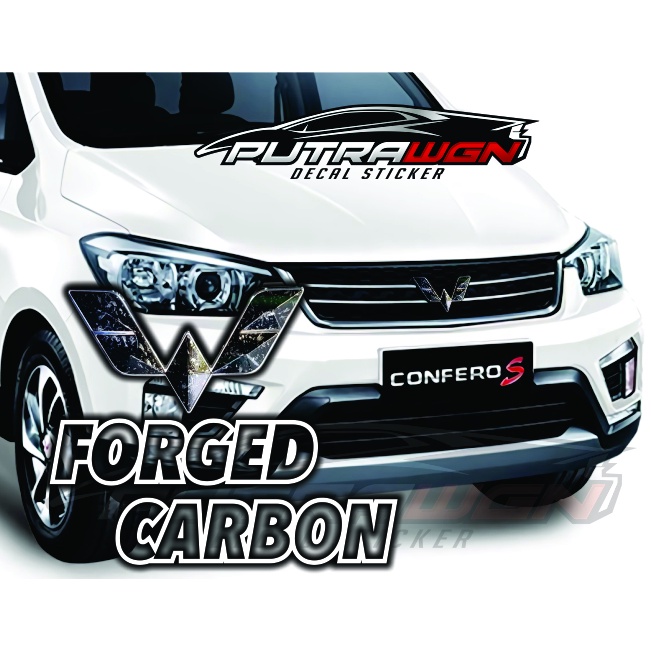 Jual STICKER LOGO WULING CONFERO S FORGED CARBON | Shopee Indonesia