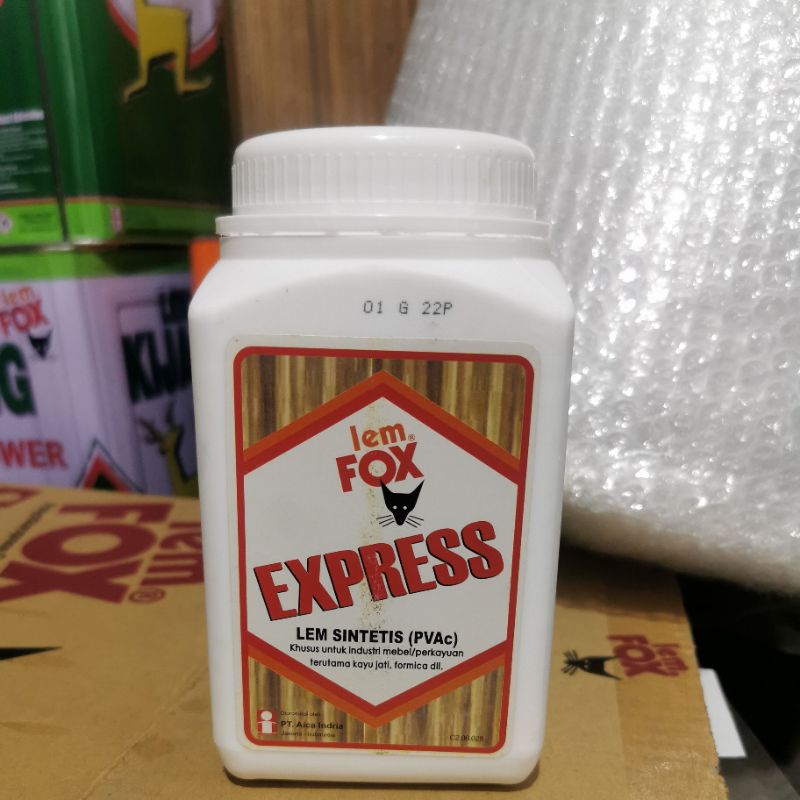Jual Lem putih serbaguna Fox express 1000gram 1kg lem putih pvac cepat ...