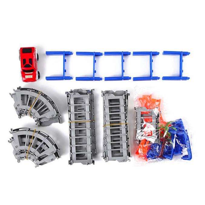 Jual MAINAN DIECAST MAINAN ANAK DIY JALUR REL MOBIL BALAPAN ~ TRACK ...