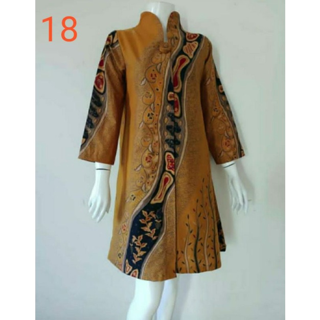 Jual 12 MOTIF TUNIK Batik Solo Full Trikot / Dress Wanita / Blouse ...