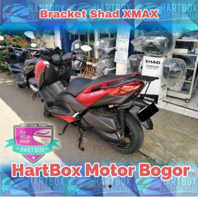 Jual Bracket Box Yamaha Xmax X max dudukan besi behel handle shad ...