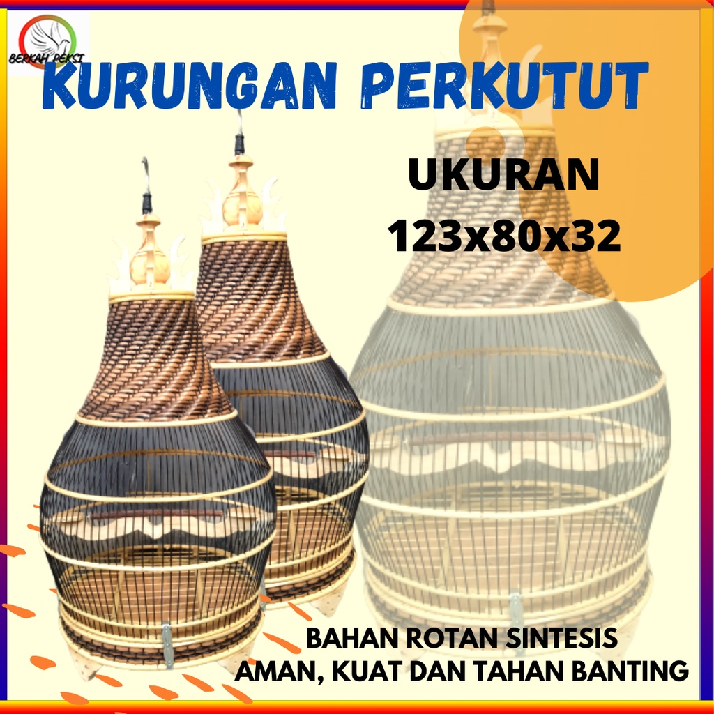 Jual SANGKAR BURUNG PERKUTUT DERKUKU PUTER KURUNGAN BURUNG KANDANG ...