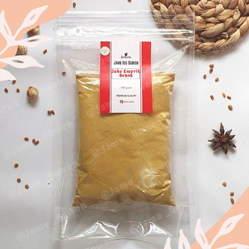 Jual Jahe Emprit Bubuk Murni 100% Tanpa Campuran | Emprit Ginger Ground ...