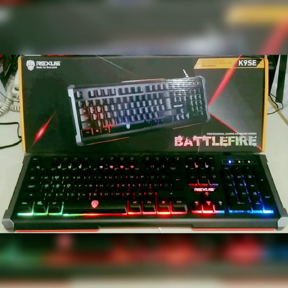 Jual REXUS Keyboard Gaming Battlefire K9SE with 19 Key Anti Ghosting ...