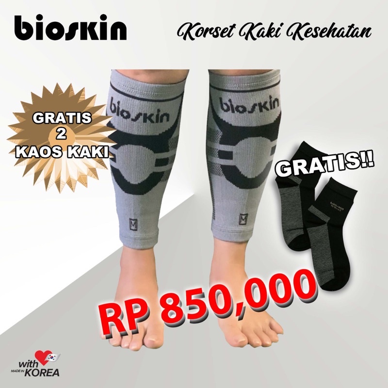 Jual Korset Kaki Kesehatan - BioSkin (Gratis 2 Kaos Kaki) | Shopee Indonesia